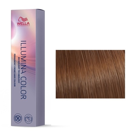 Vopsea de par permanenta Wella Professionals Illumina Color 7/75 blond ...