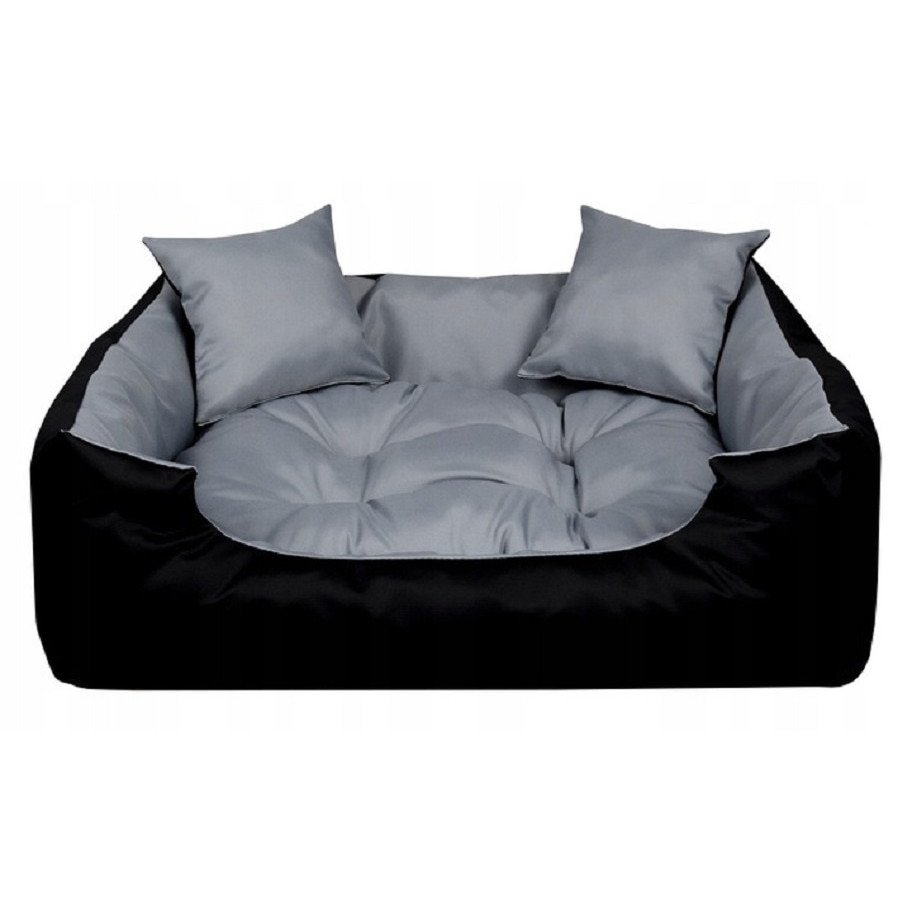 Culcus caine, Ecco, Impermeabil, Poliester, 115x95 cm, Gri/Negru - eMAG.ro