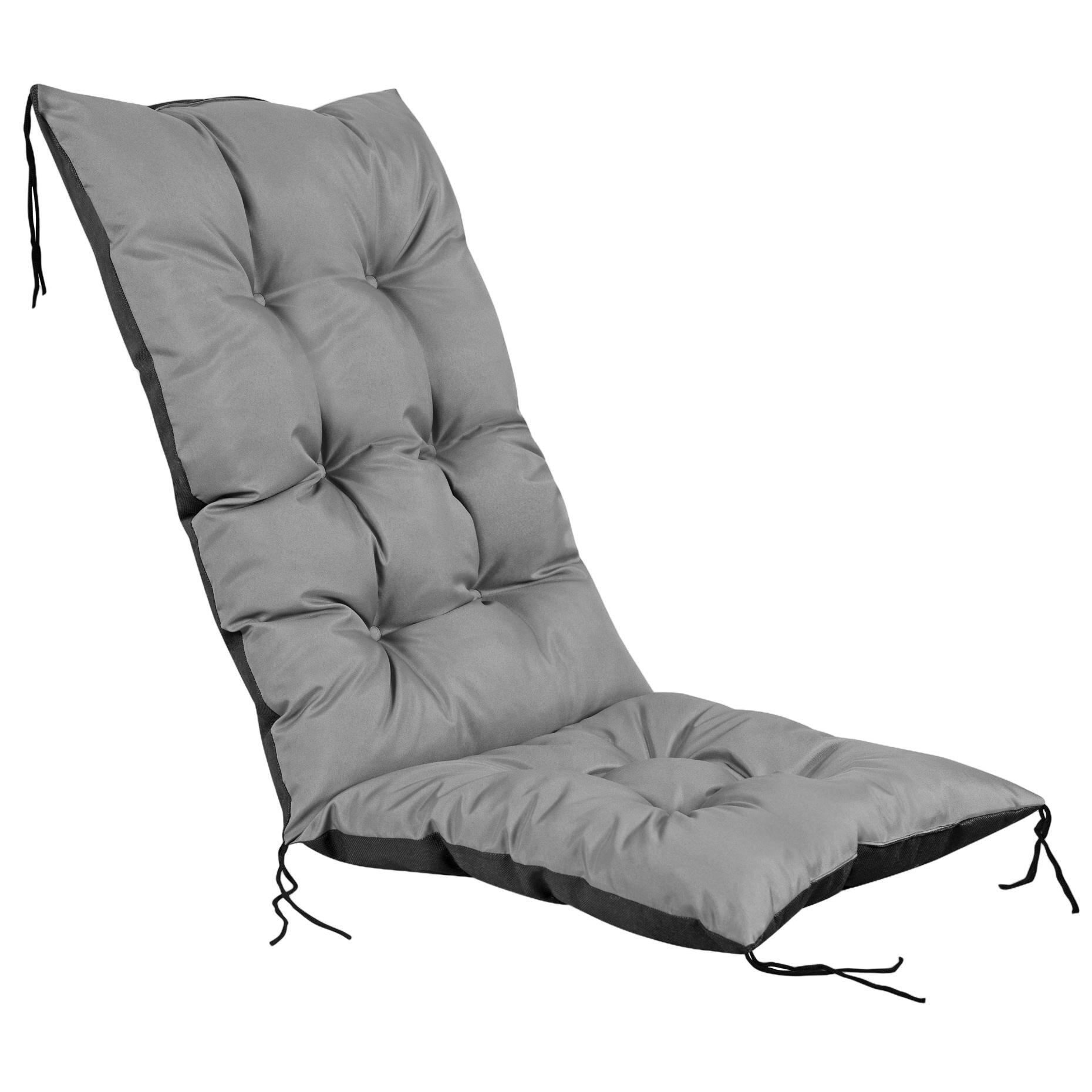 Perna scaun gradina, AIO Factory, Impermeabil, 50x50x80 cm, Gri inchis ...