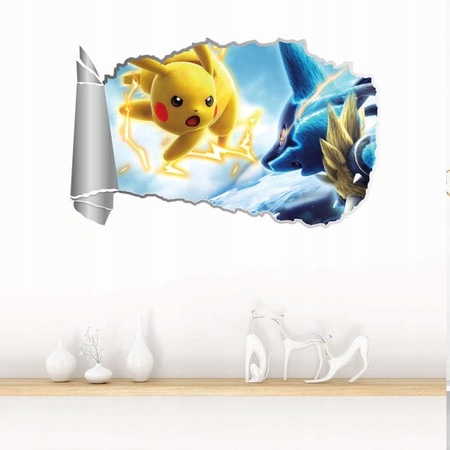 Autocolant Luka, Pokemon 3D, autoadeziv, 50x30cm - eMAG.ro