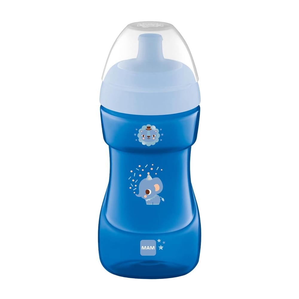 Biberon pentru copii, MAM, Sports, 330 ml, Albastru, 12+ - eMAG.ro