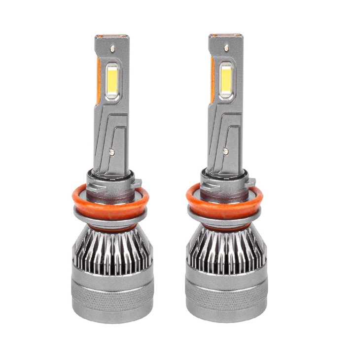 Set 2 becuri LED Canbus, H8/H9/H11 6500K 12/24V - eMAG.ro