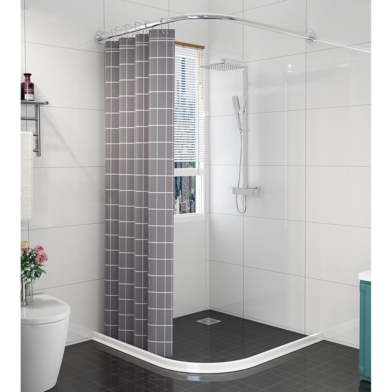 Prag de dus pliabil, Silicon, 120 cm - eMAG.ro