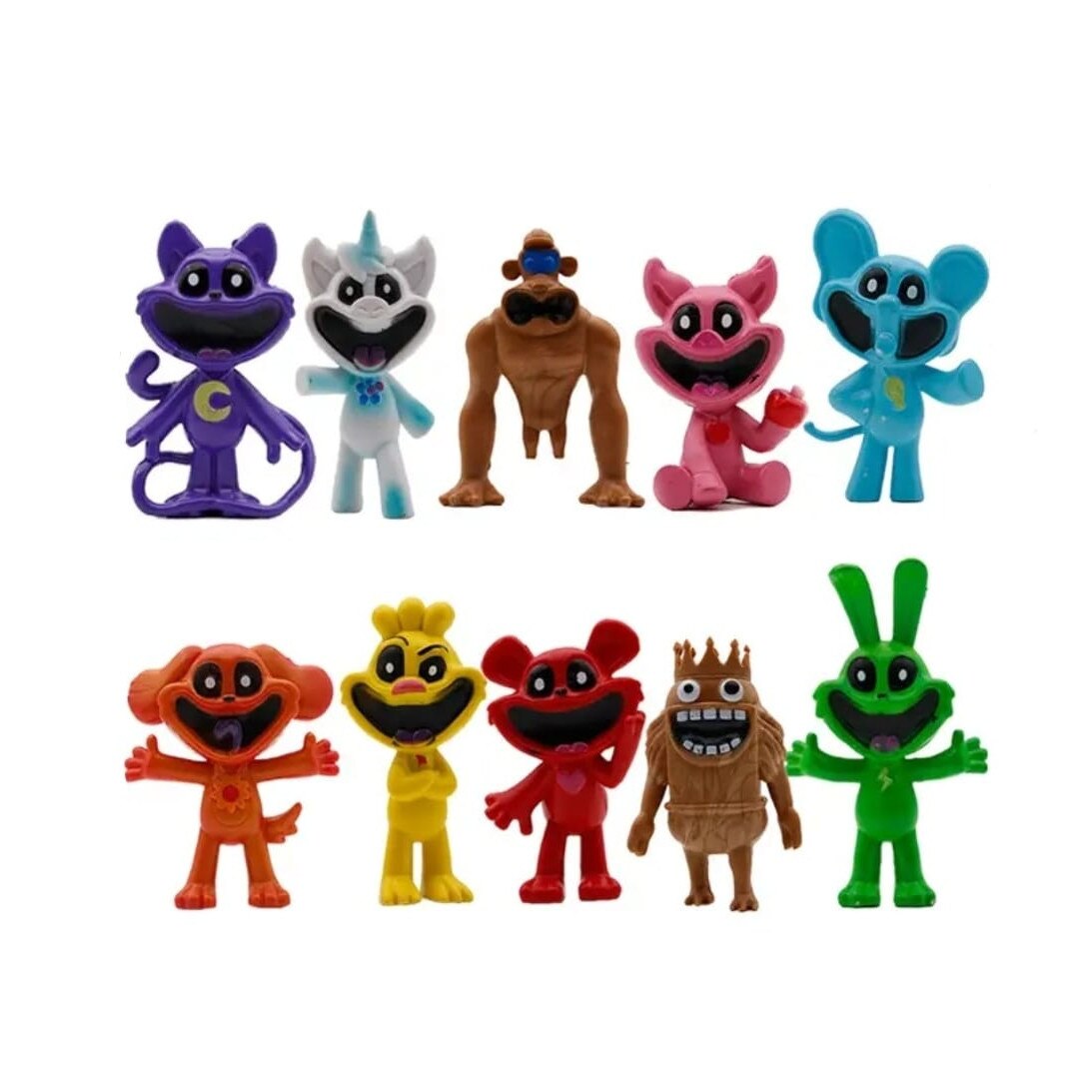 Set 10 Figurine, Smiling Critters, 9 cm - eMAG.ro