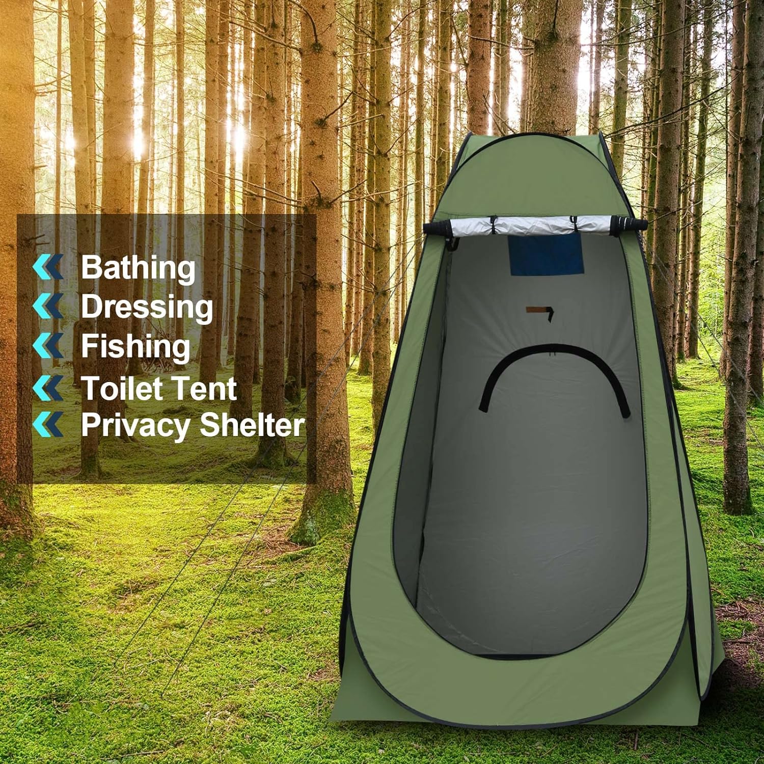 Cort pentru dus sola, instalare rapida, husa depozitare inclusa ...