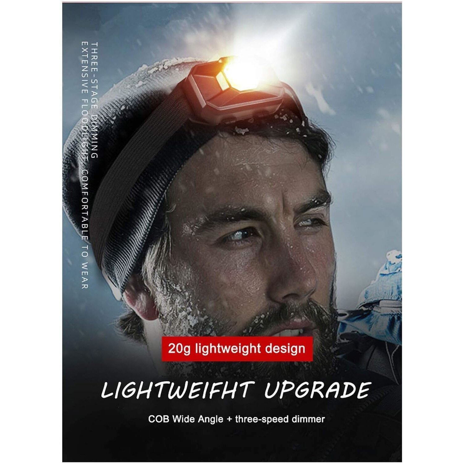 Mini Lanterna Frontala de Cap, Bigshot ZF-7003, 5W Cob Led, 3 Moduri ...