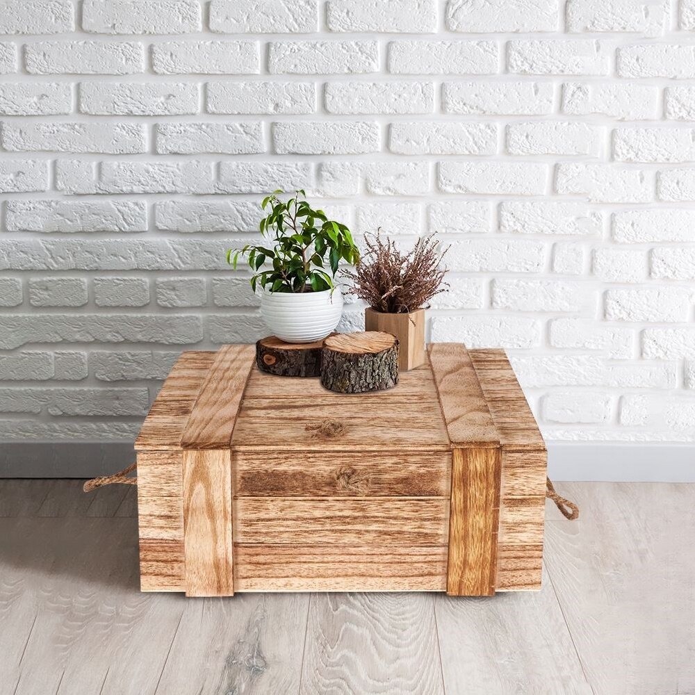 Cufar Din Lemn, Vilde, Decorativ, Pentru Conserve, Maro - eMAG.ro