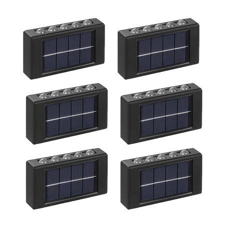 Set 6 x lampa decorativa cu incarcare solara NEXTLY, pentru perete/gard ...