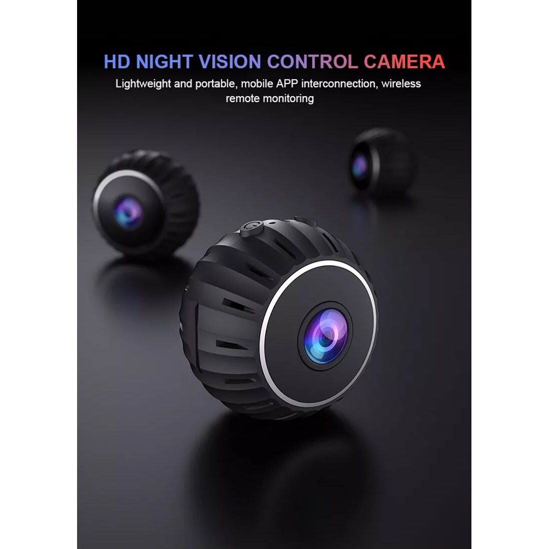Mini Camera de Supraveghere, WiFi, Full HD, 360°, Night Vision, Senzor ...