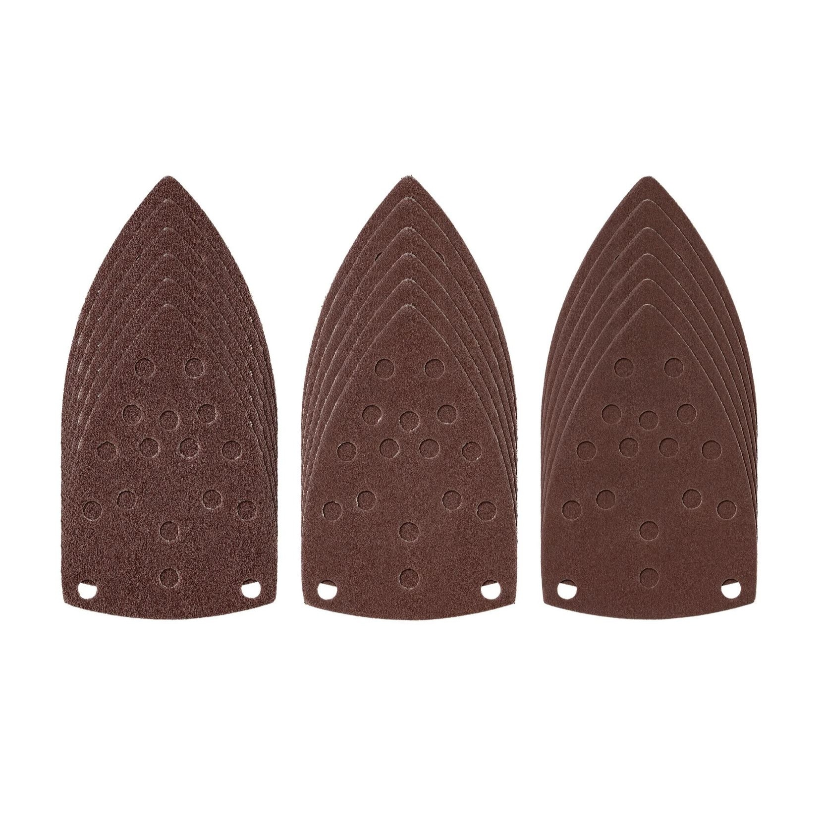 Set 18 benzi abrazive slefuitor cu velcro, tip triunghi, 143 x 98mm ...