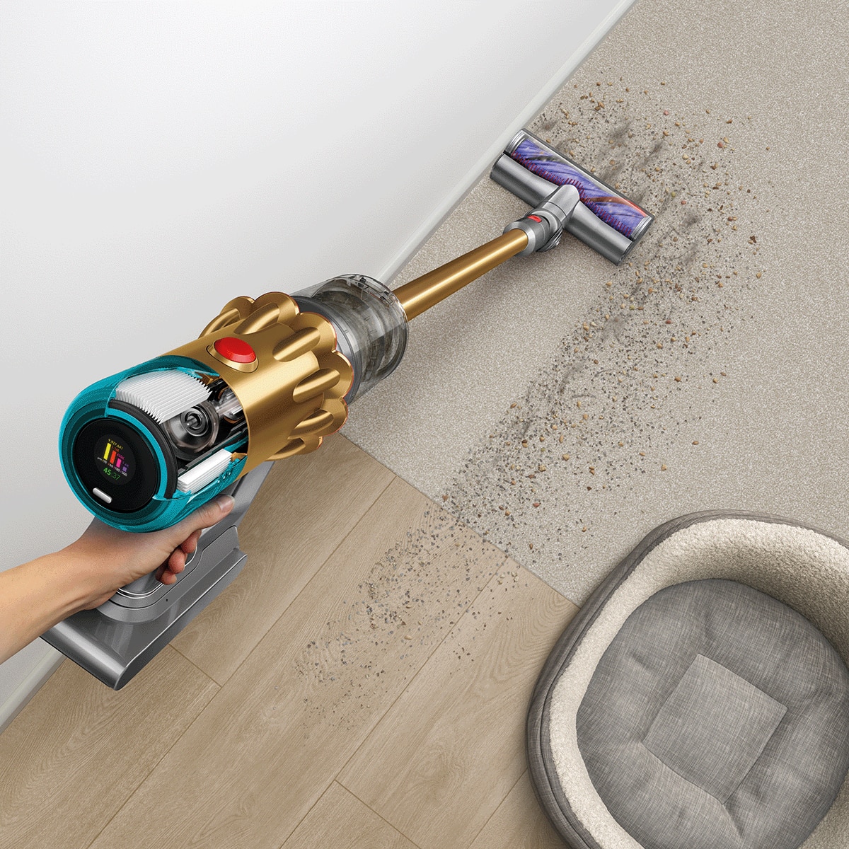 Aspirator vertical fara fir Dyson V12 Slim Detect Absolute 448870-01 ...