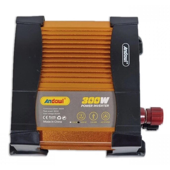 Invertor 12V, 300W, cu Unda Sinusoidalal si Priza 220V - Auriu - eMAG.ro