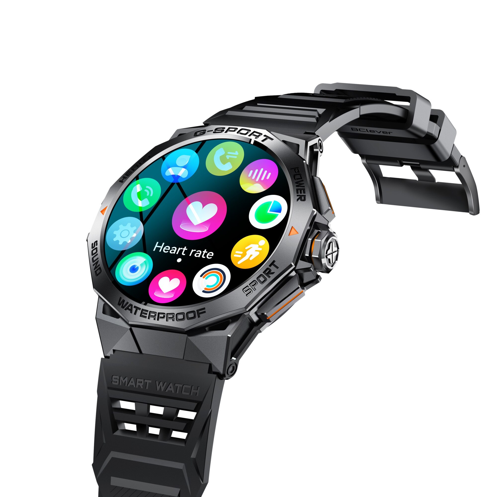 Ceas smartwatch, BK62 by BClever®, inteligent, unisex, ecran Amoled 1. ...
