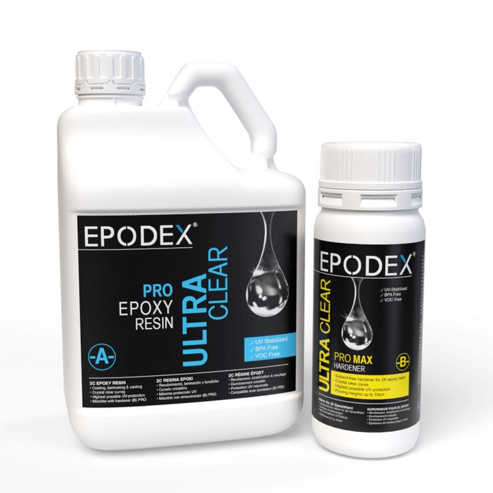 Rasina epoxidica Epodex Ultra transparenta de turnare PRO MAX Sistem ...