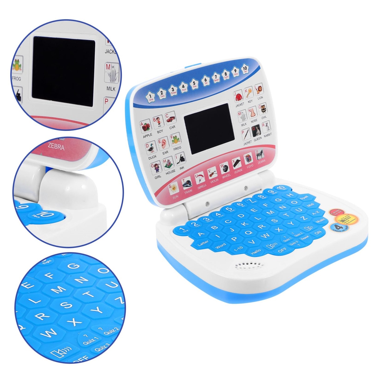 Laptop educational interactiva cu ecran LED, MorFansi, Invata cifrelor ...