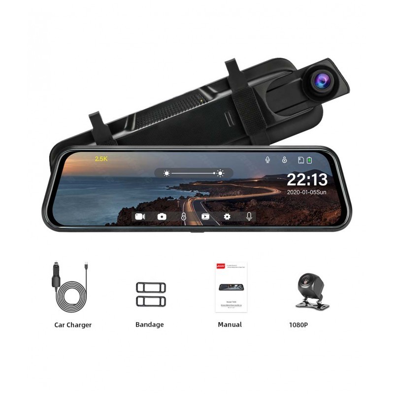 Camera Tip Oglinda Techstar® Z78, Dubla, Night Vision, Inregistrare ...