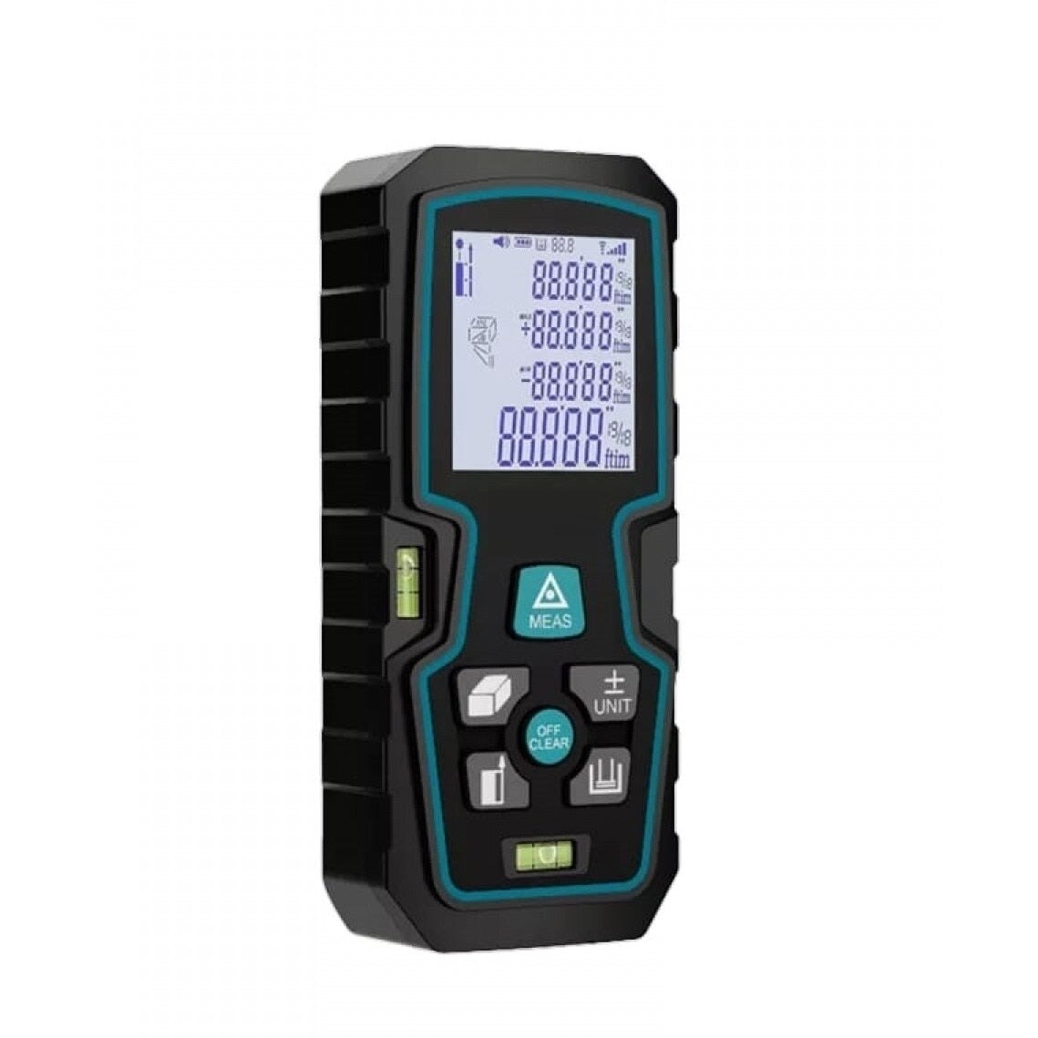 Telemetru cu Laser Profesional, cu Boloboc, Ecran LCD, 4 Unitati de ...