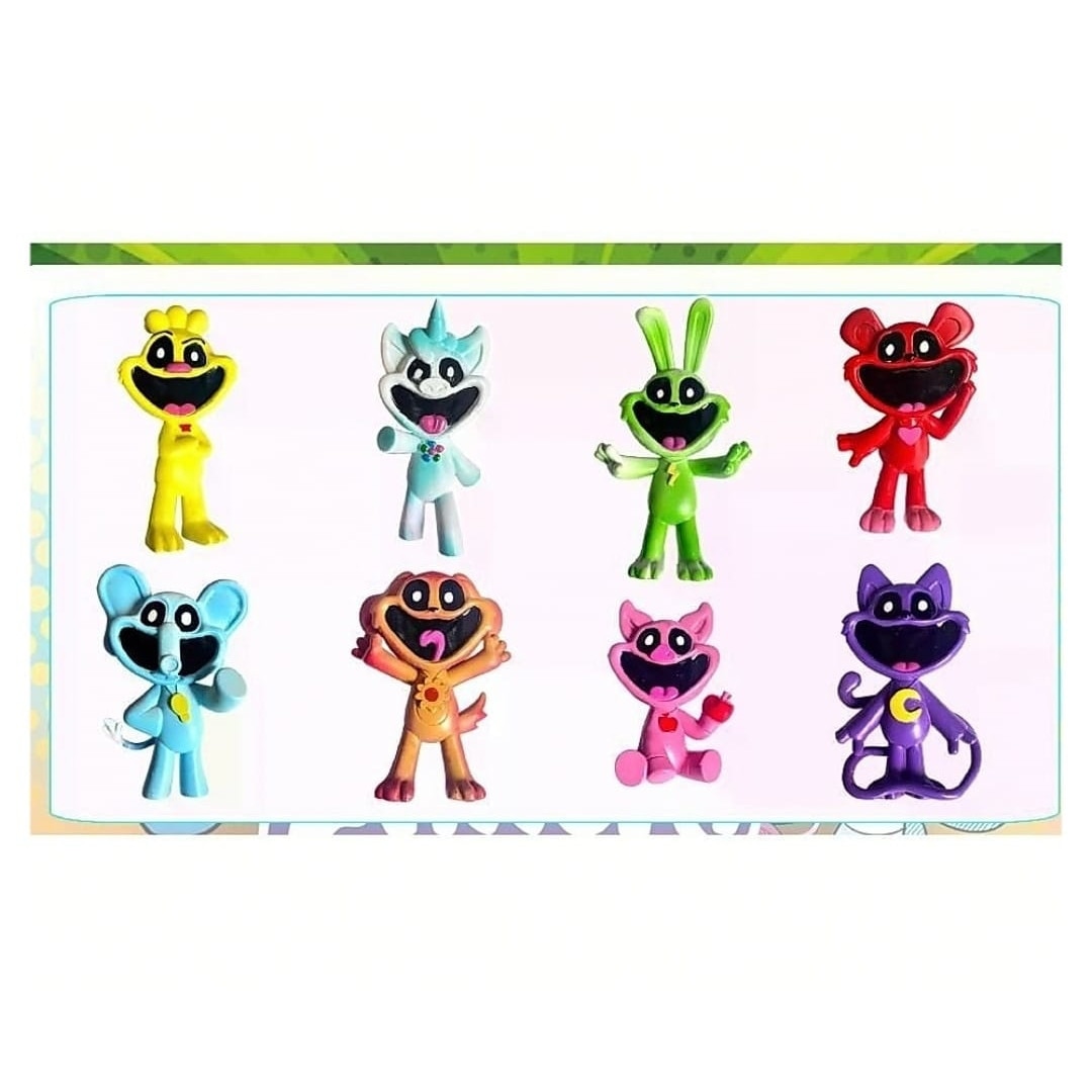 Set 8 Figurine Smiling Critters, 9 cm - eMAG.ro