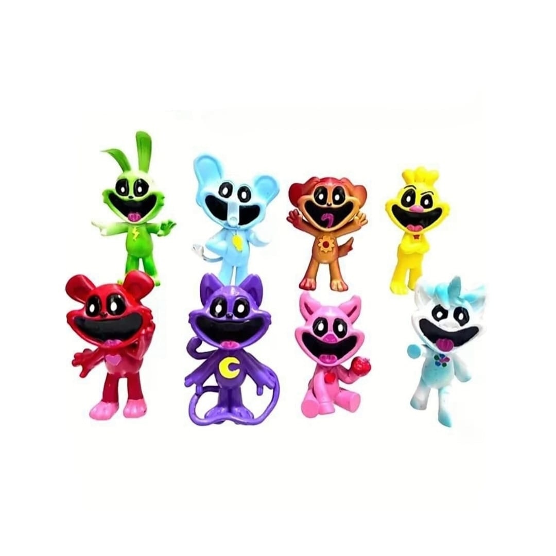 Set 8 Figurine Smiling Critters, 9 cm - eMAG.ro