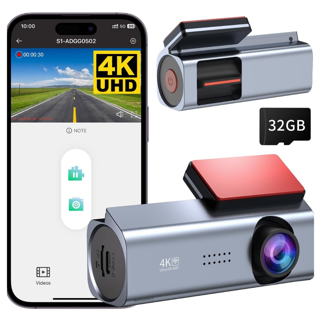 Camera de bord auto DVR OnXsmart®, 4k 2160P UHD, Starvis senzor, WDR ...