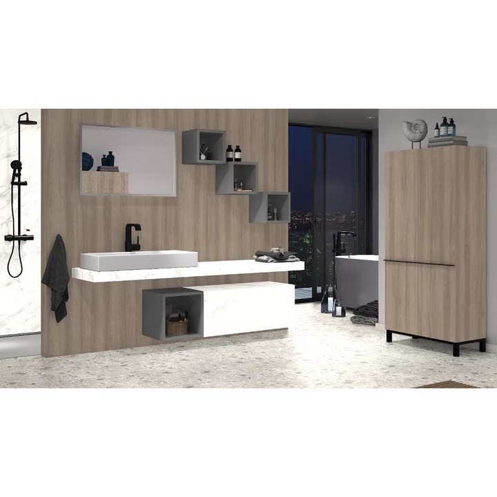 Blat de bucatarie 600mm EDC 24+, Marmura Crystal, Egger - eMAG.ro