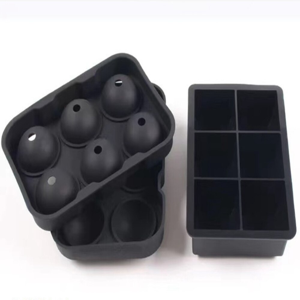 Set 2 forme pentru gheata, Silicon, 4.8x4.8x4.8cm/12 x 18 x 4.5 cm ...