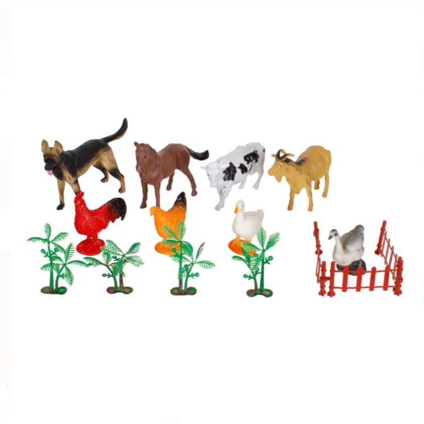 Set animale domestice de la ferma, 16 piese, 3 ani + - eMAG.ro