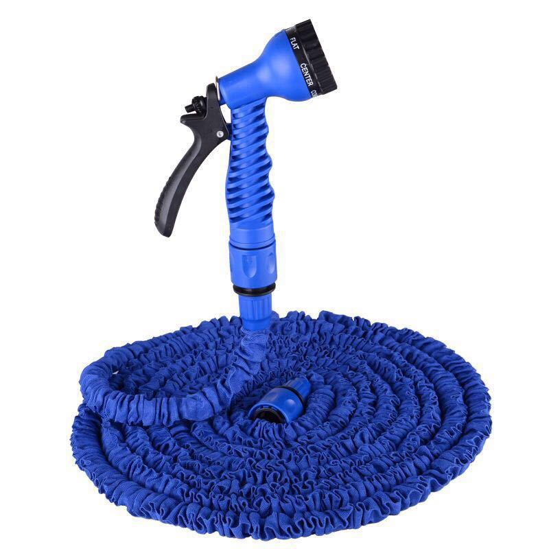 Set furtun gradinarit, Extensibil, 7.6m, Albastru - eMAG.ro