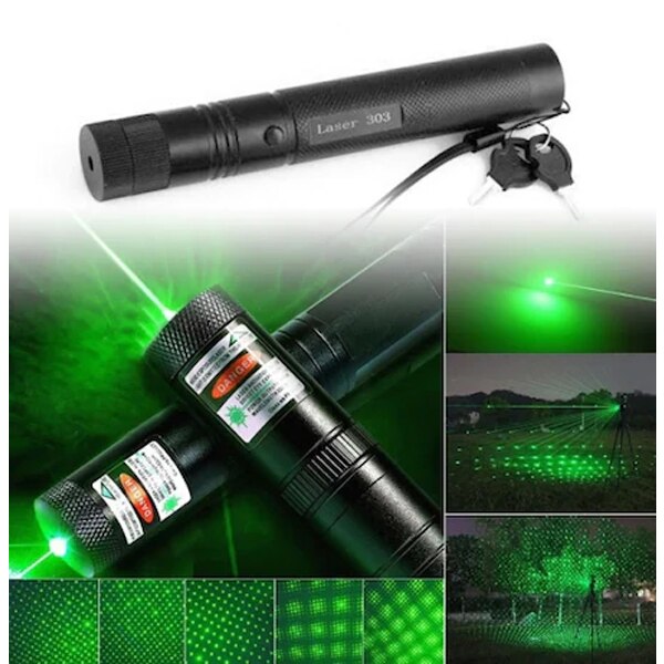 Laser Pointer Verde Virtual Trend® cu Acumulator Puternic Li-ion 6800 ...