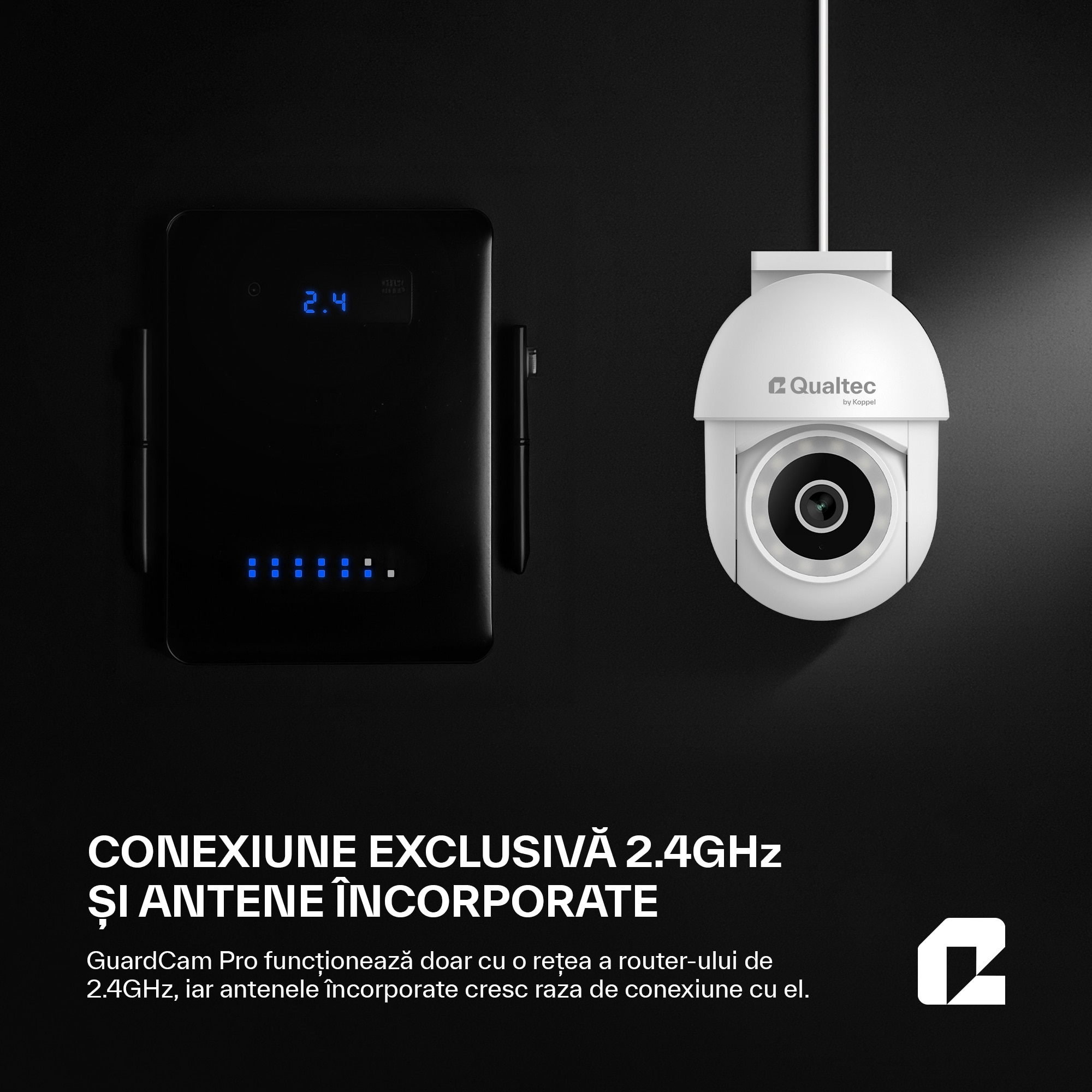 Camera de supraveghere exterior / interior, Qualtec by Koppel®, smart ...