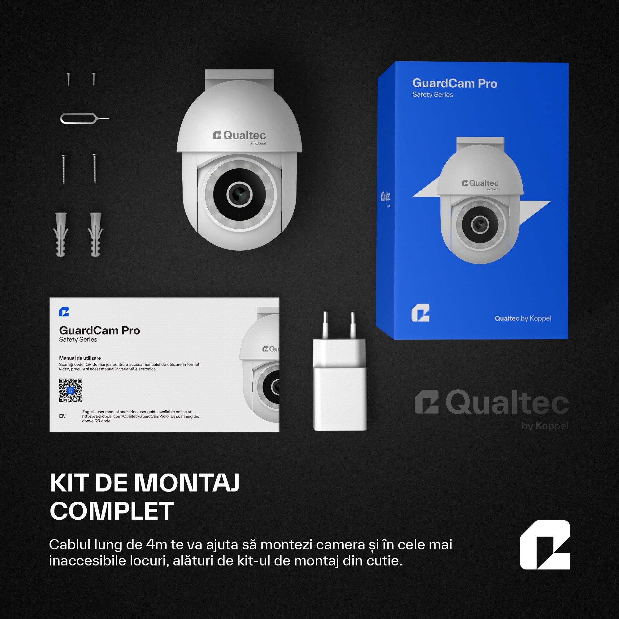 Camera de supraveghere exterior / interior, Qualtec by Koppel®, smart ...