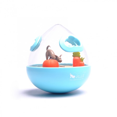 Интерактивна играчка с награди PLAY Wobble Ball, синя топка 13 см - eMAG.bg