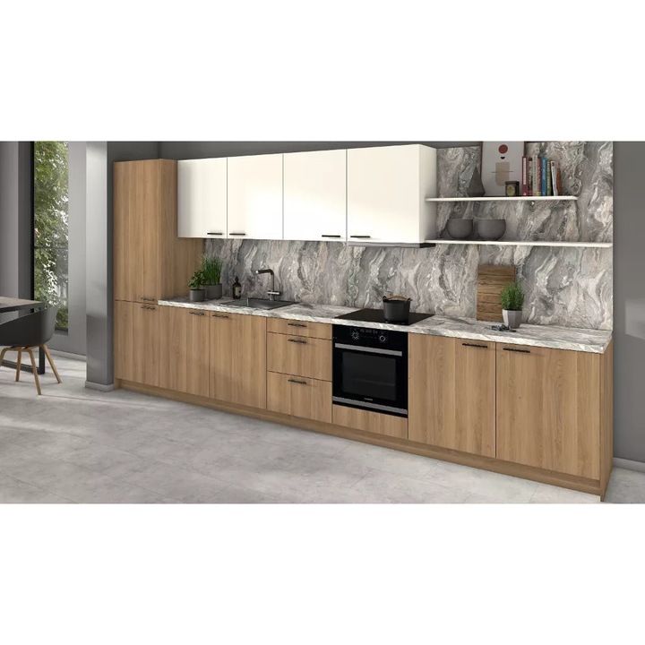 Blat de bucatarie 600mm EDC 24+, Marmura Cipollino gri, Egger - eMAG.ro