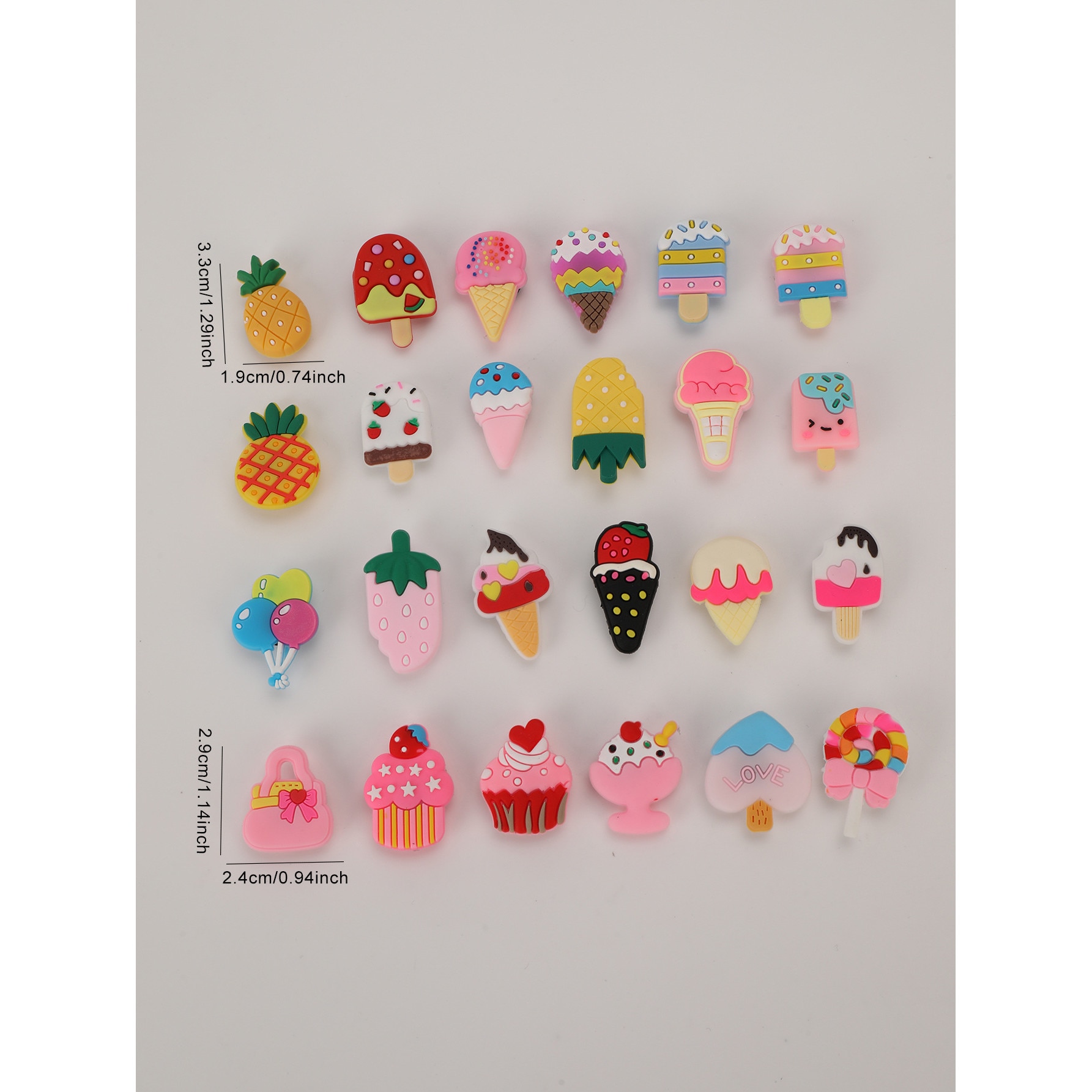 Set 24 decoratiuni saboti, PVC, Multicolor - eMAG.ro