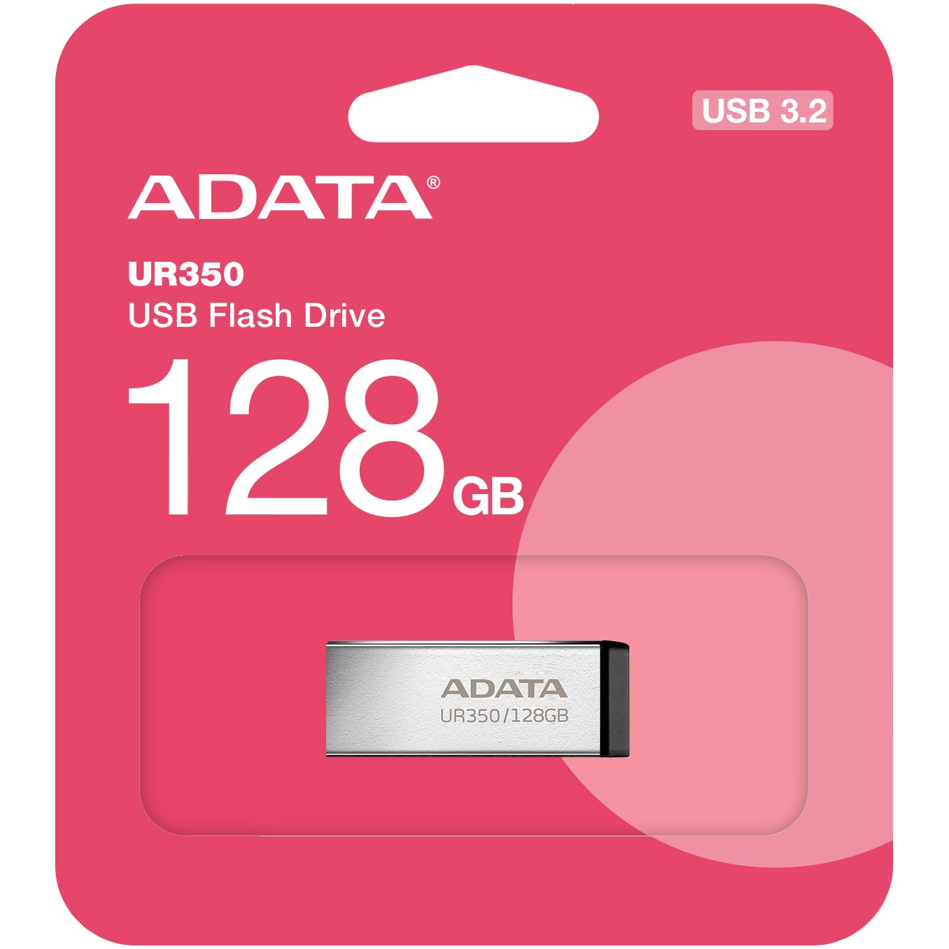ADATA UR350 USB memória, Fém, 128 GB, USB 3.2, Ezüst/Fekete - eMAG.hu
