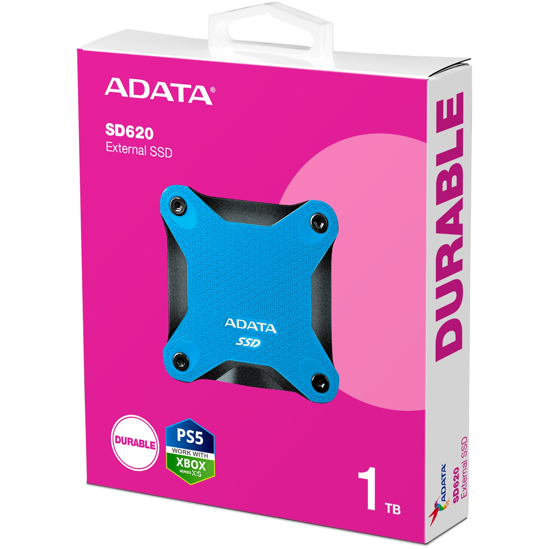 SSD extern ADATA Durable SD620Q, 1TB, USB 3.2, albastru - eMAG.ro