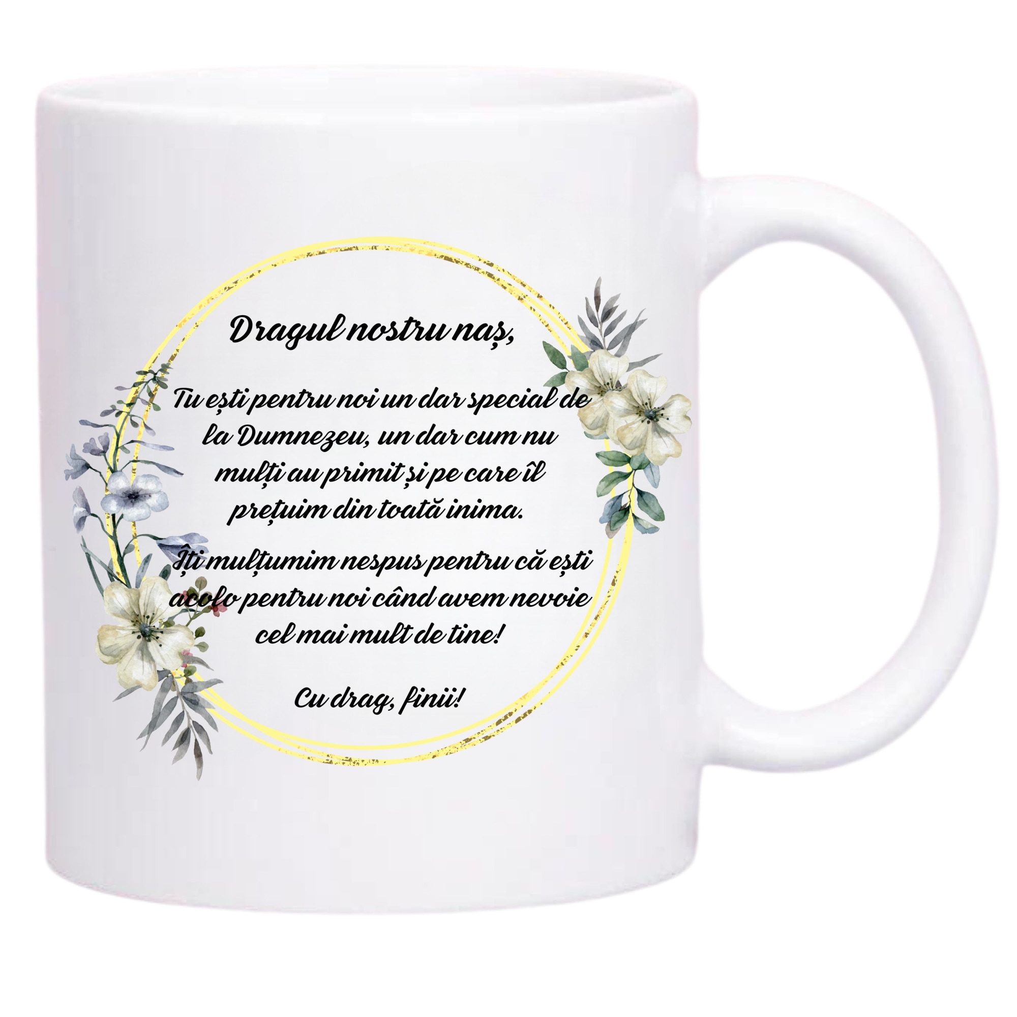 Set cadou, 2 cani personalizate, pentru nasi, 330 ml - eMAG.ro