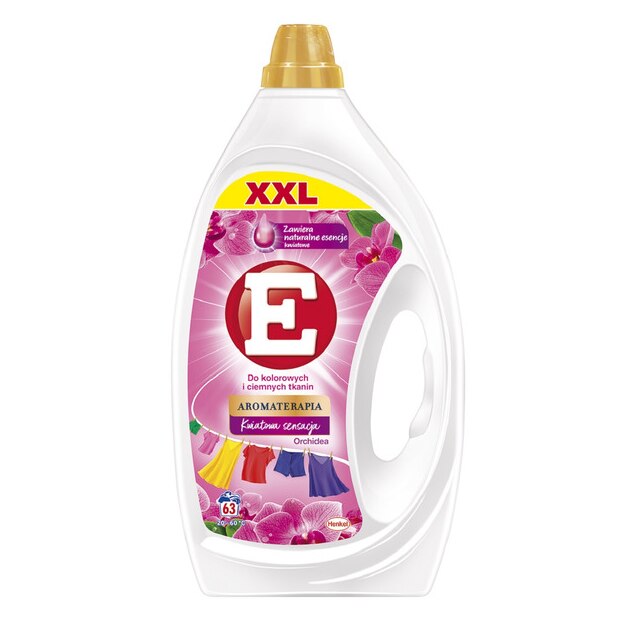 Detergent rufe, E COLOR ORCHIDEA XXL, Gel, 63 spalari, 2.835 l - eMAG.ro