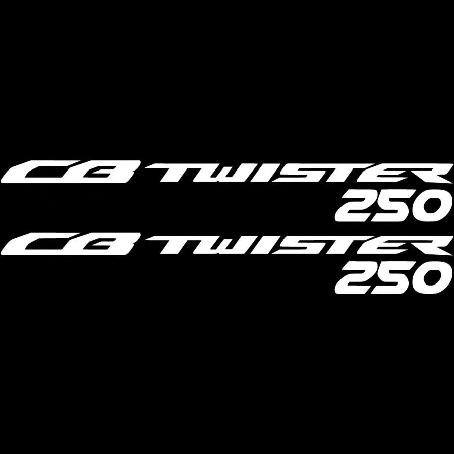 Sticker x2, Honda CB250 Twister, Alb, 25cm - eMAG.ro