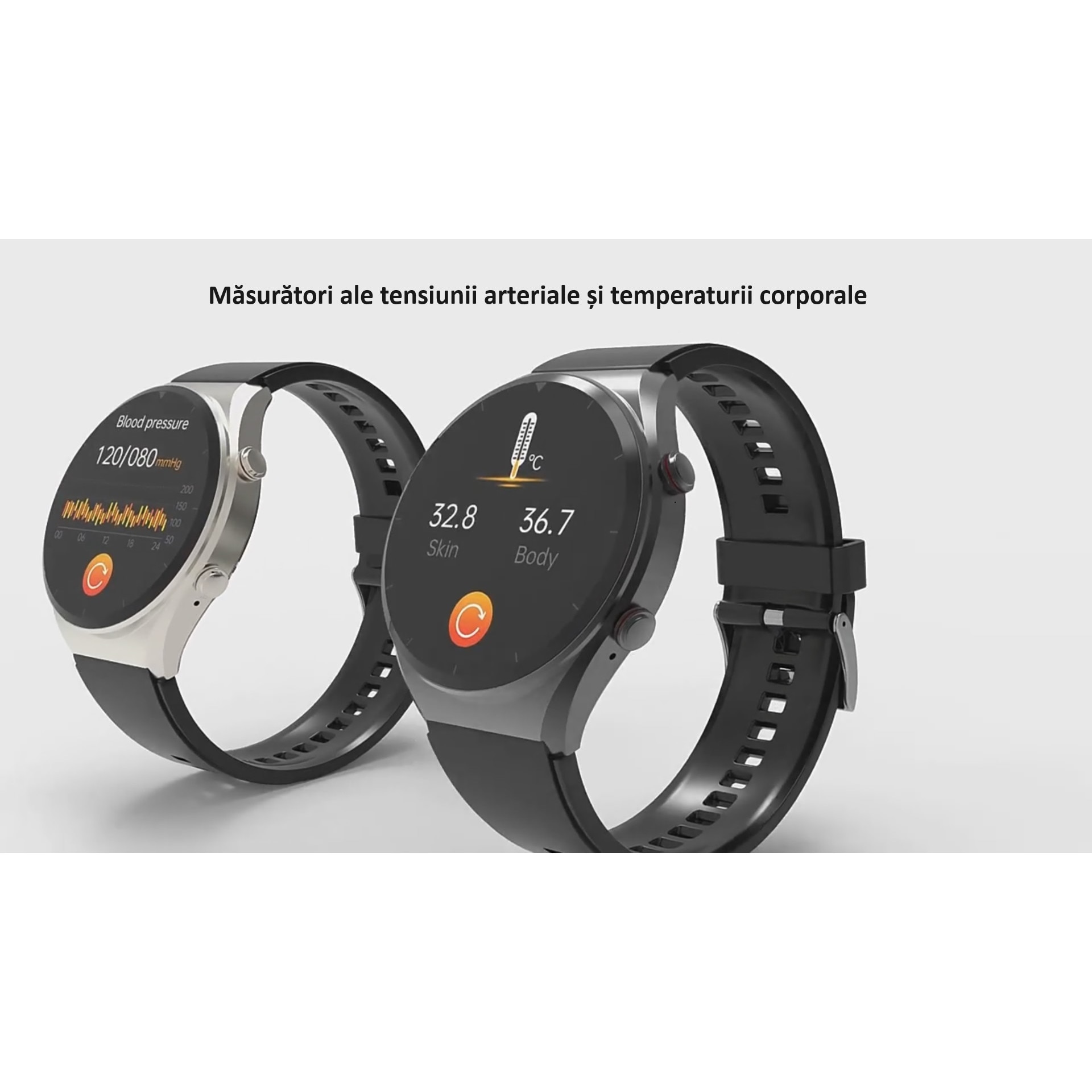 Ceas Smartwatch cu Masurare a Glicemiei, Tensiunii Arteriale ...