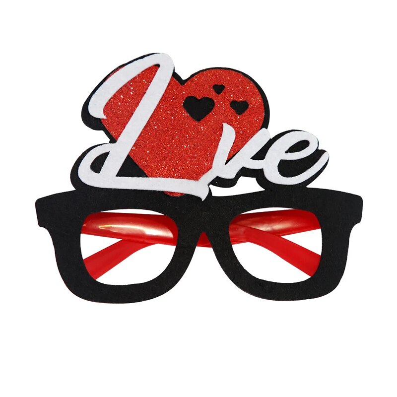 Ochelari amuzanti fara lentile, model petrecere fashion, love si inima ...