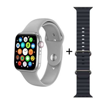 Смарт часовник XO - M50, 1.83-инчов, Bluetooth, Известия, Android 5.0 и iOS 10.0, сив - eMAG.bg