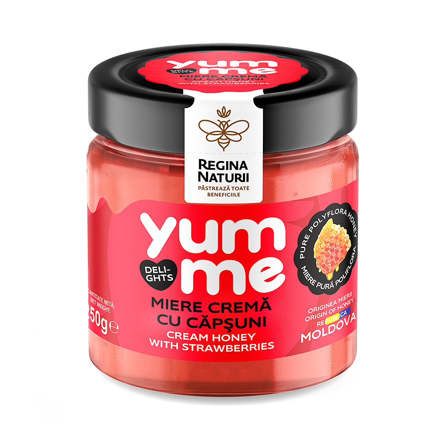 Miere crema cu capsuni 250g yumme - eMAG.ro