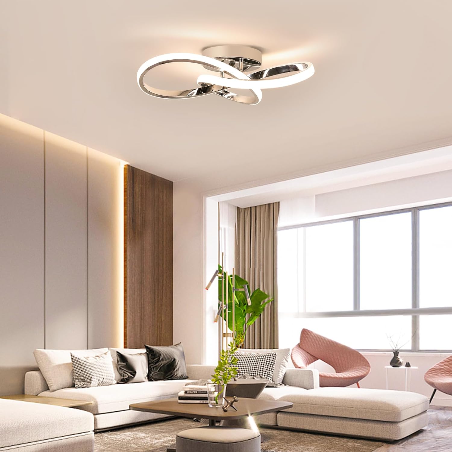 Plafoniera Led, Toolight, 36w, 4050lm, Dimmabila, Cu Telecomanda 3000k ...