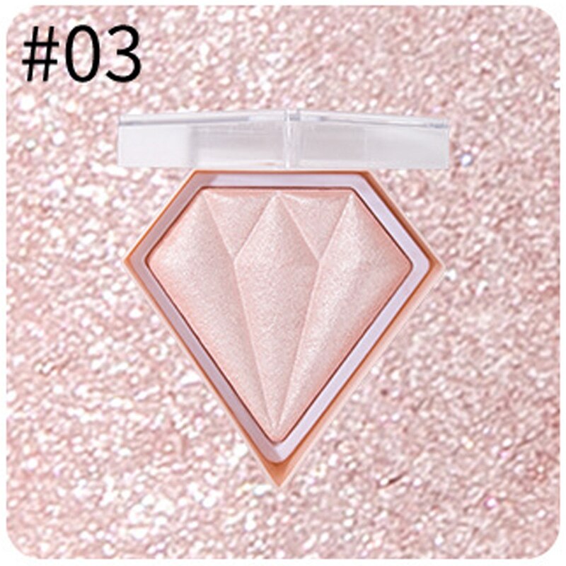 Iluminator pudra cu glitter, pentru fata si corp, 03 Roz, 10g - eMAG.ro