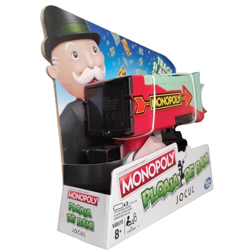 Joc Monopoly, Hasbro, Ploaia de bani, + 8 ani - eMAG.ro
