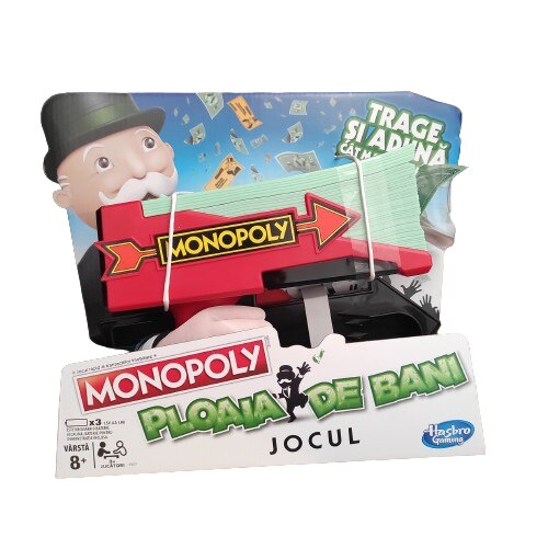 Joc Monopoly, Hasbro, Ploaia de bani, + 8 ani - eMAG.ro