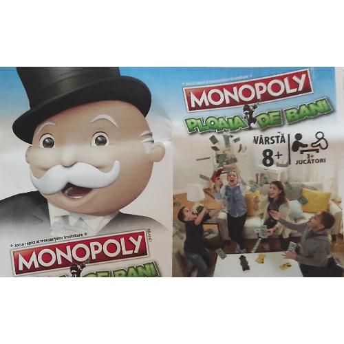 Joc Monopoly, Hasbro, Ploaia de bani, + 8 ani - eMAG.ro