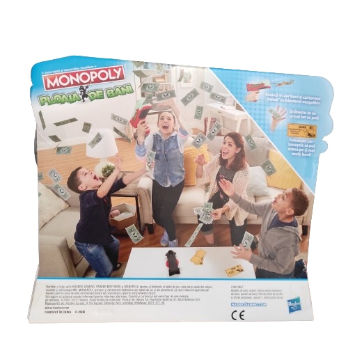 Joc Monopoly, Hasbro, Ploaia de bani, + 8 ani - eMAG.ro