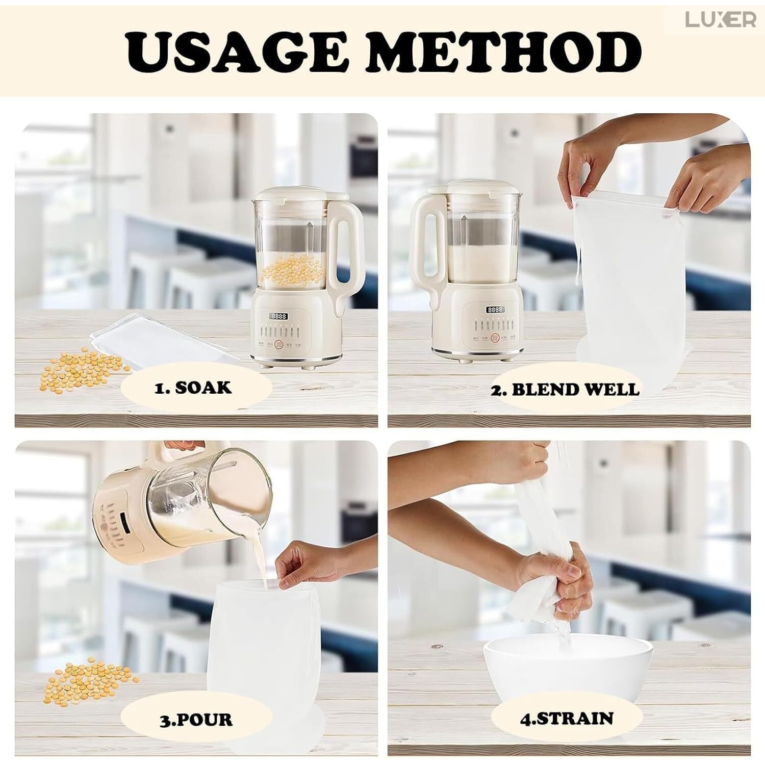 Punga Tip Filtru Cu Sita Foarte Fina Pentru Strecurare Lapte Vegetal ...